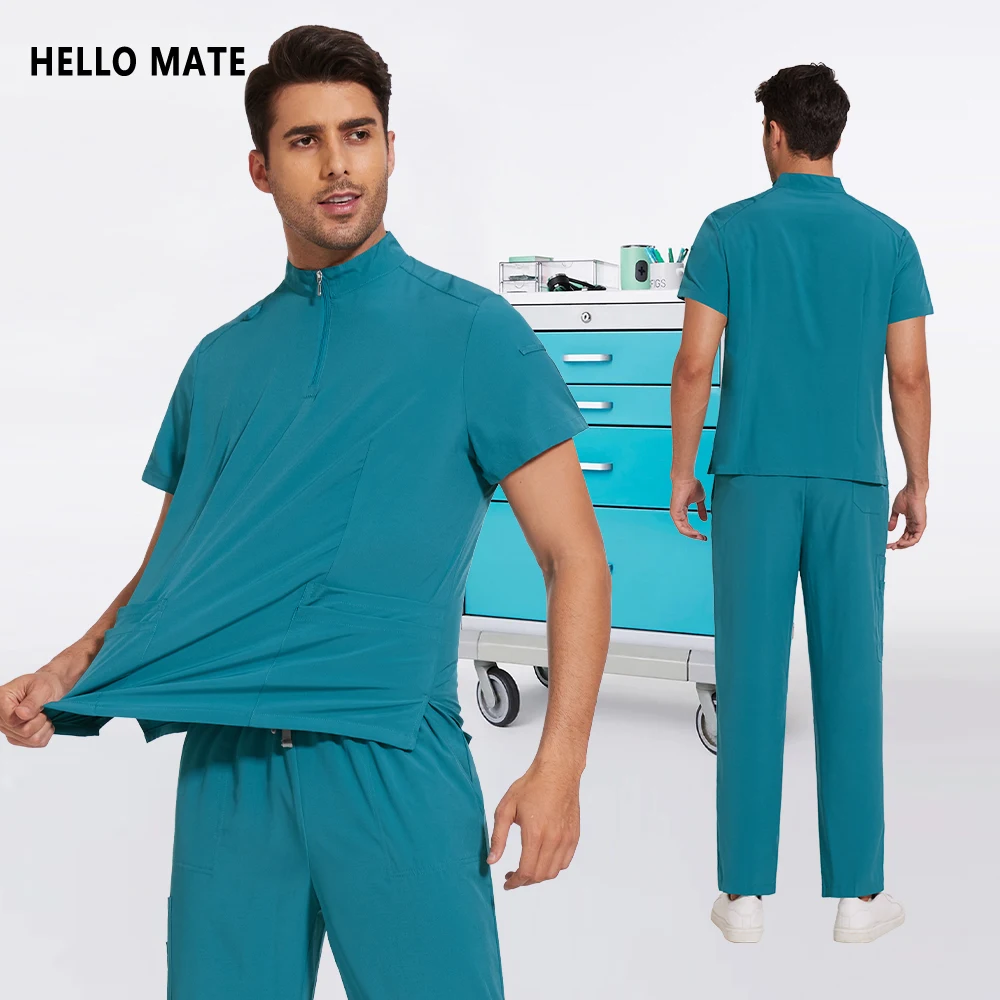 Unisex Medical Uniforms Hospital Nurse Scurbs Set Women Men Doctor ...