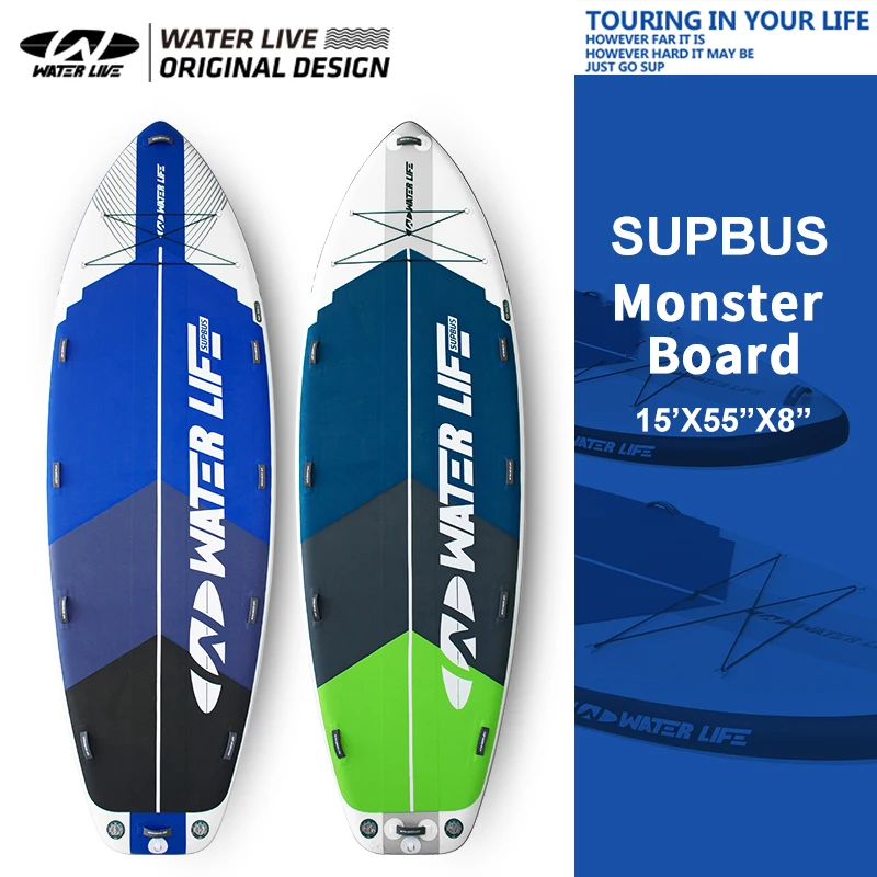 WATERLIVE-Monster-Board-15-Inflatable-Surfboard-Sup-Multiplayer-Team ...