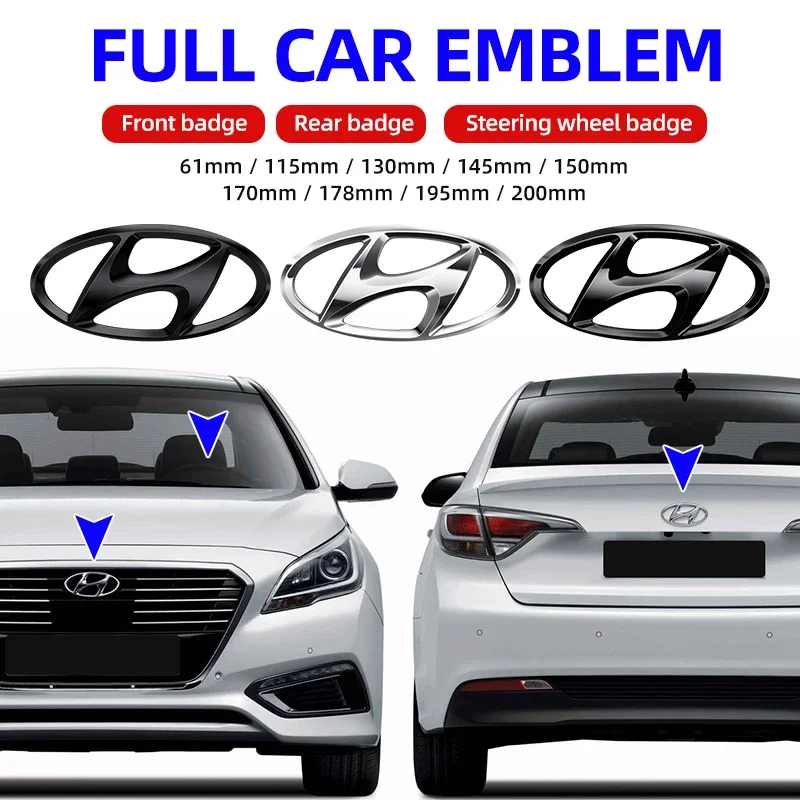 Emblema-de-coche-3D-para-Hyundai-I30-IX20-IX35-Tucson-Solaris-Accent ...