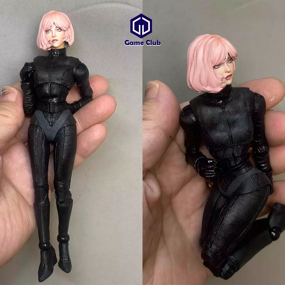 Custom-1-12-Female-Short-Pink-Hair-Sister-Of-Battle-Head-Carving-Sculpt ...