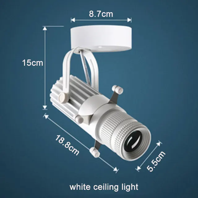 Adjustable aperture led ceiling spotlight variable pattern 5/7/10/15W ...