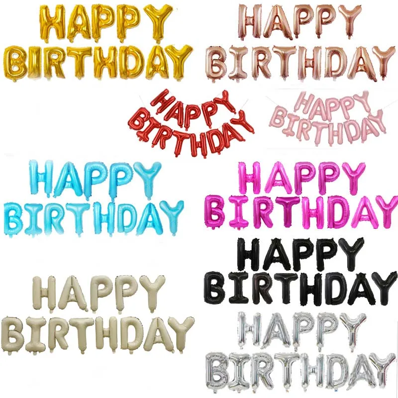 1Set-Happy-Birthday-Letters-Balloons-Black-Gold-Pink-Alphabet-Hanging ...