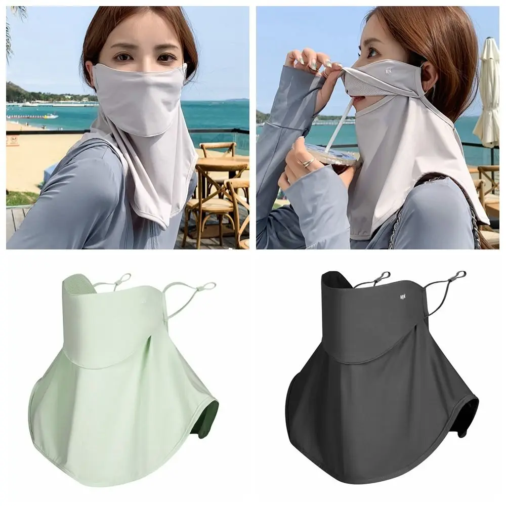 Solid-Color-Ice-Silk-Mask-Summer-Face-Scarves-UV-Protection-Neck-Wrap ...