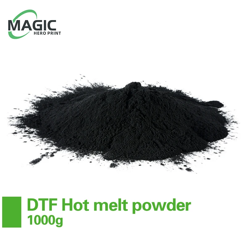 1000g Top NEW BLACK For DTF Printer Polyamide Powder on Cotton Hot melt ...