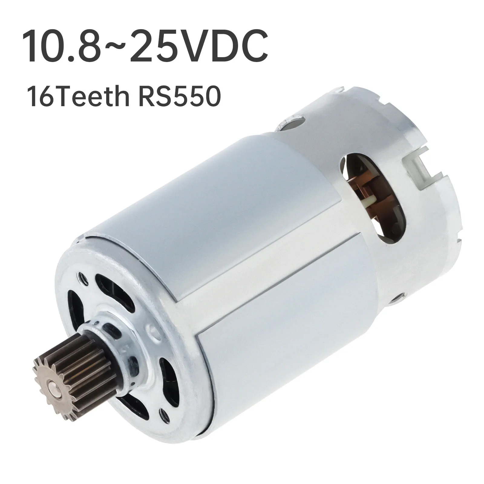 RS550 DC Motor 16 Teeth 10.8-25V 25000RPM High Speed Replacement Micro ...