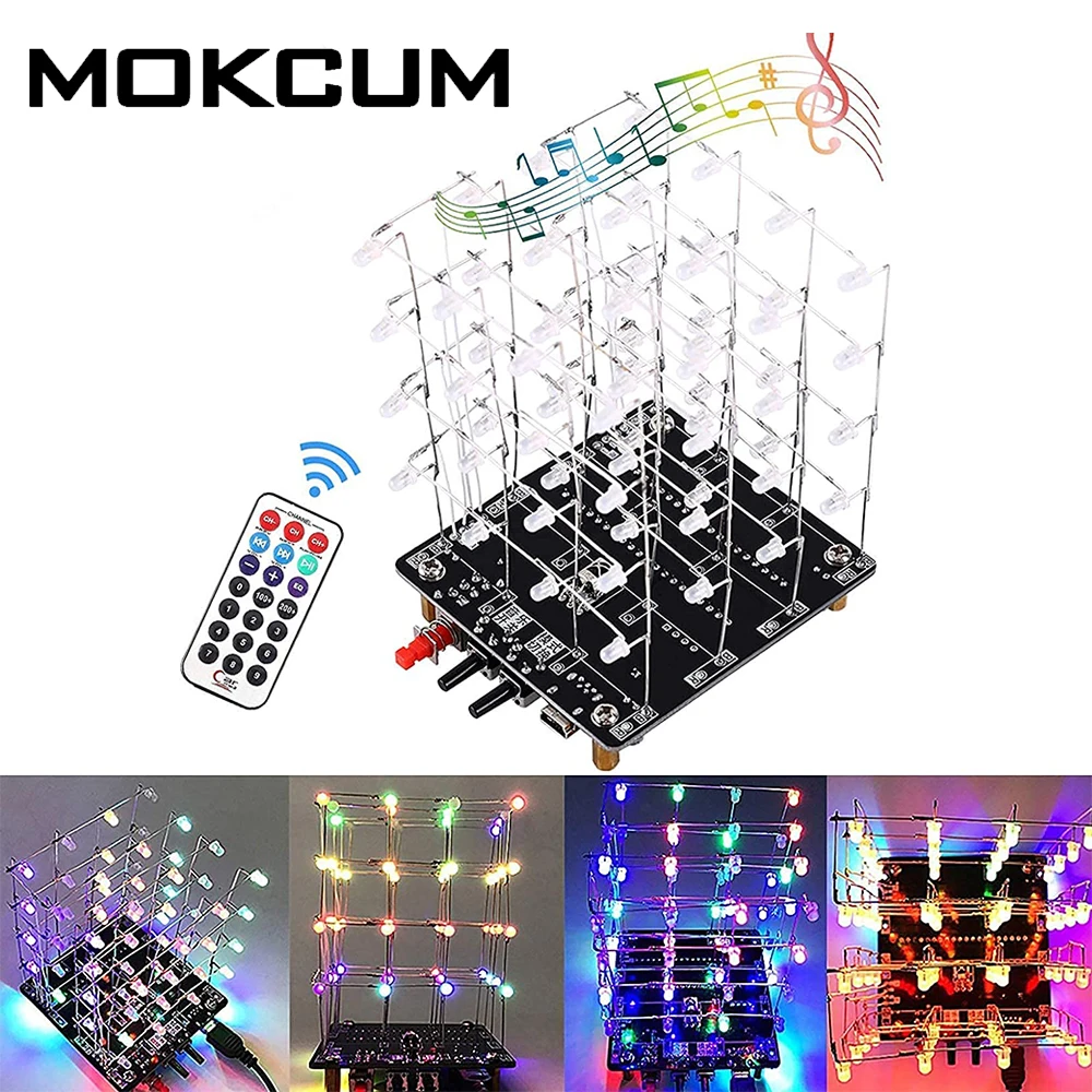 Light-Cube-DIY-kit-RGB-LED-51-MCU-Electronic-Charging-Colorful-Music-3D ...