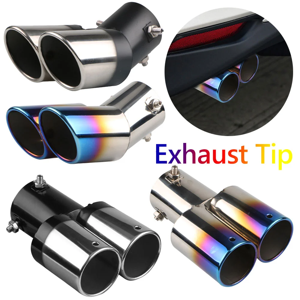 Universal-Car-Exhaust-Tip-Stainless-Steel-Auto-Muffler-Tail-Pipe ...