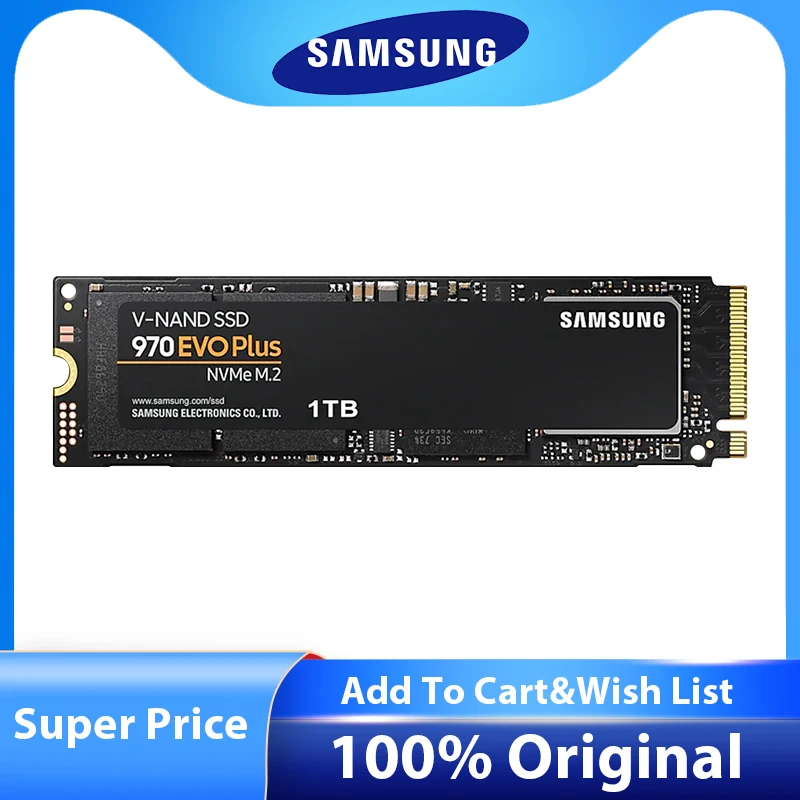 Original SAMSUNG 970 EVO Plus NVMe M.2 SSD 1TB 500GB 250G Solid State ...