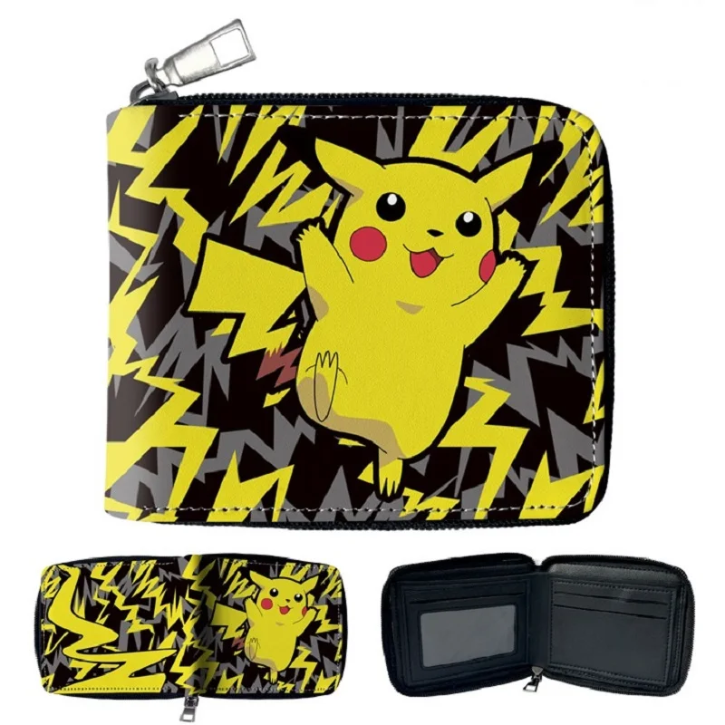 Pokemon-Short-Wallet-for-Boys-Pikachu-Charizard-Snorlax-Pattern-PU ...