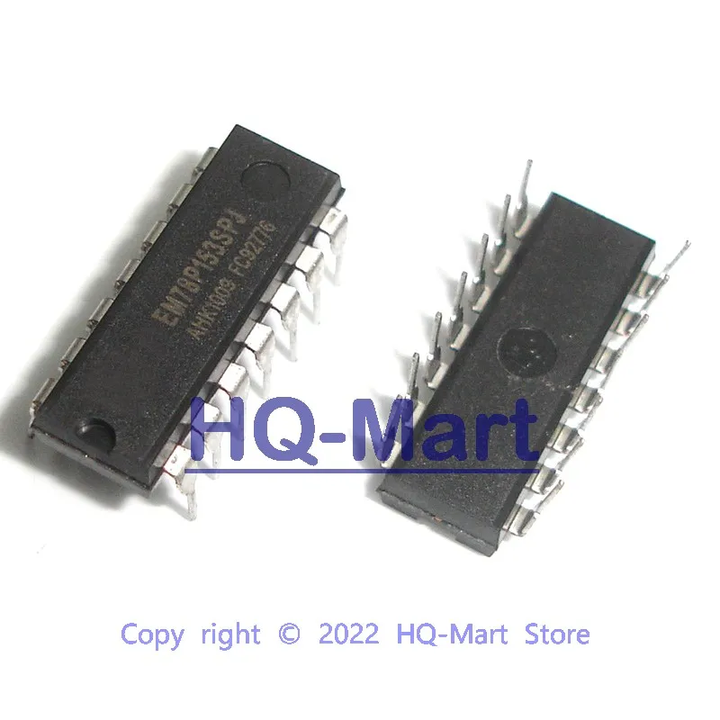 2-10-PCS-EM78P153SPJ-DIP-14-EM78P153-8-Bit-Microcontroller-With-OTP-ROM ...