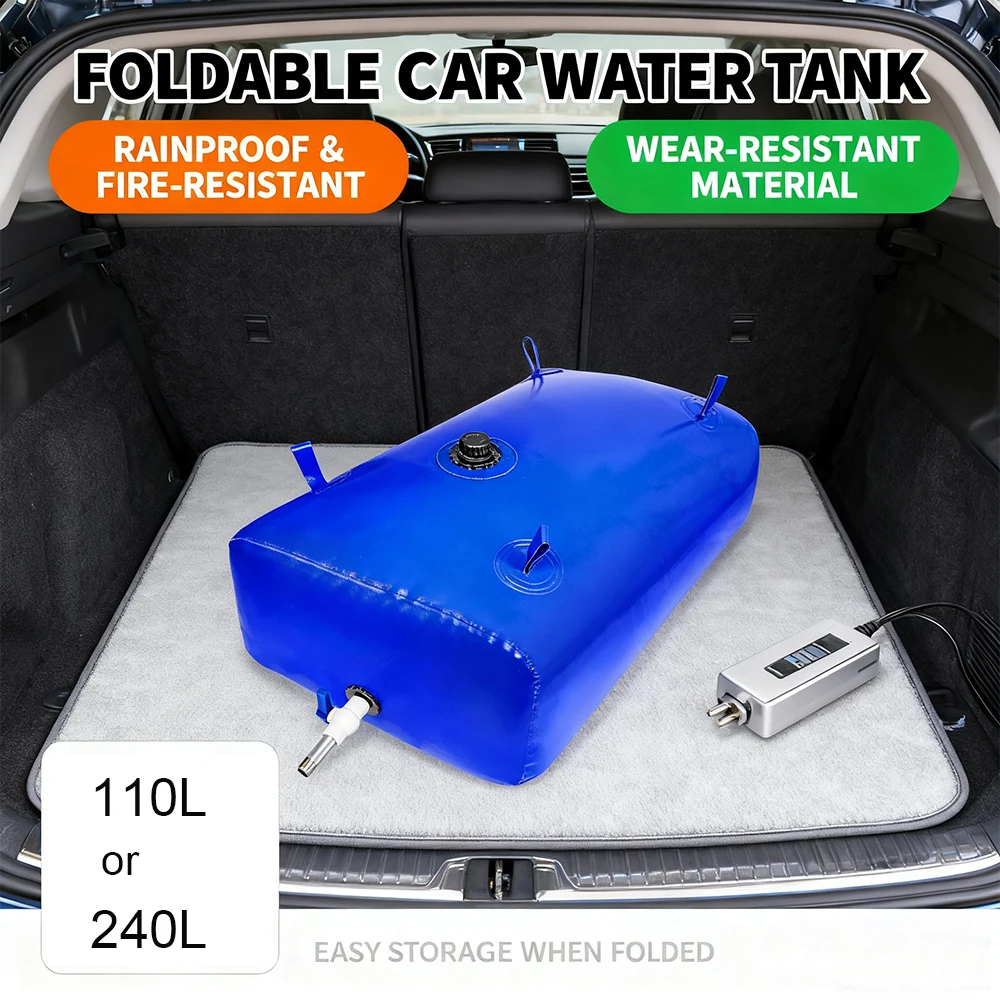 240/110L Large Capacity Water Containers – Foldable Portable Water Tank ...