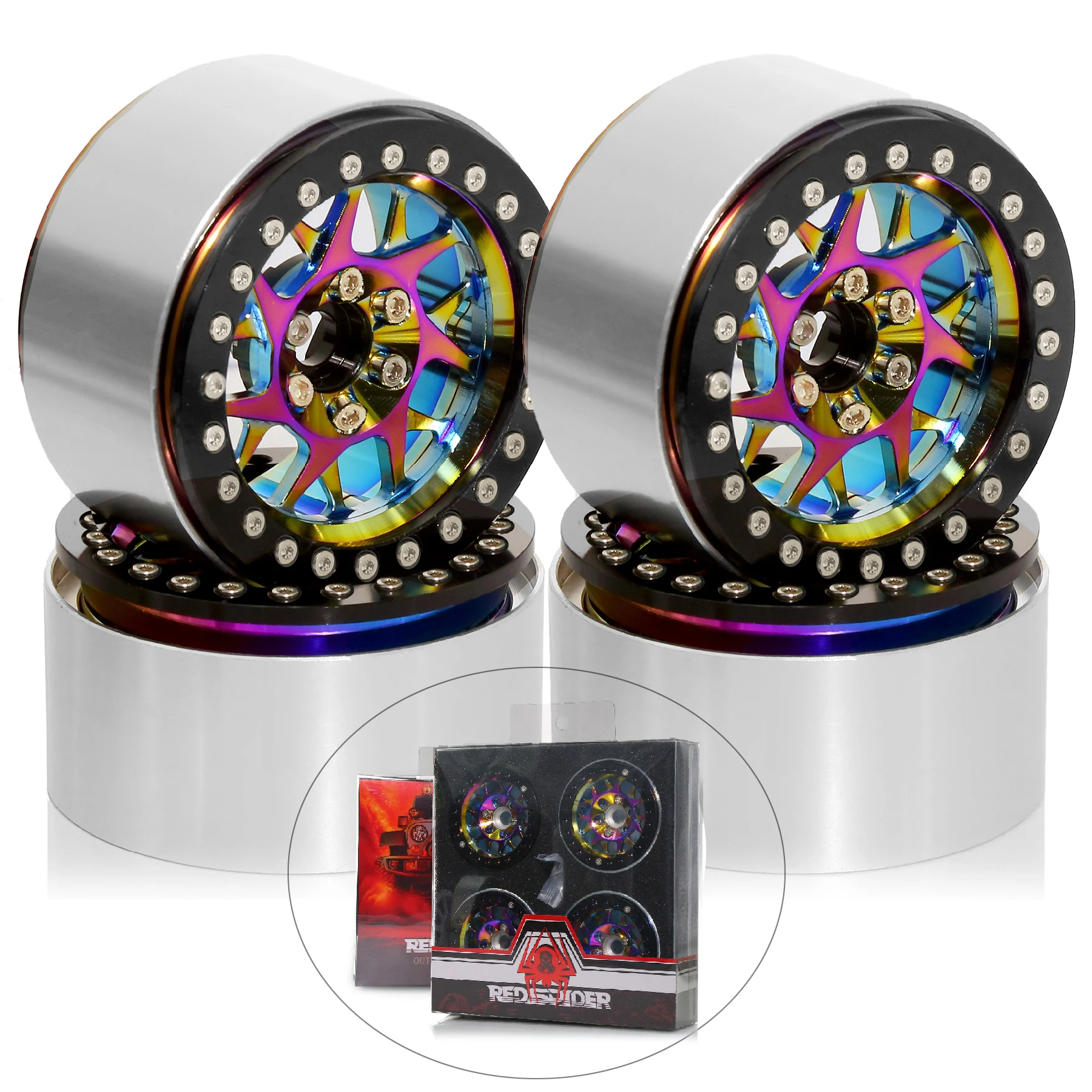 RS-RC-CNC-4Pcs-Aluminum-Turbine-2-2-Beadlock-Wheel-Rim-for-1-10-RC ...