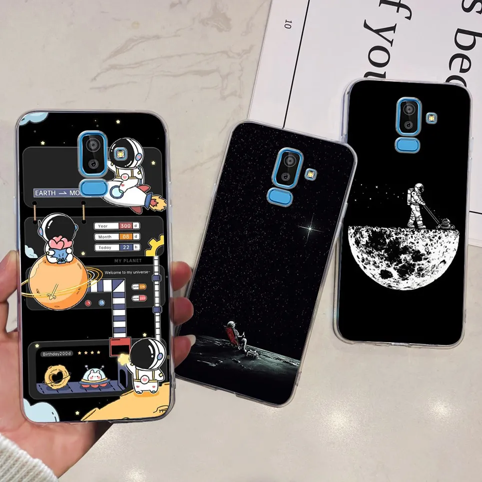 For Samsung Galaxy J8 2018 Phone Case Transparent TPU for Samsung J8 ...