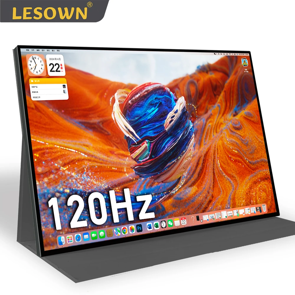 LESOWN-120Hz-100-sRGB-Type-C-Touch-Screen-Wide-Monitor-VESA-Speakers-16 ...