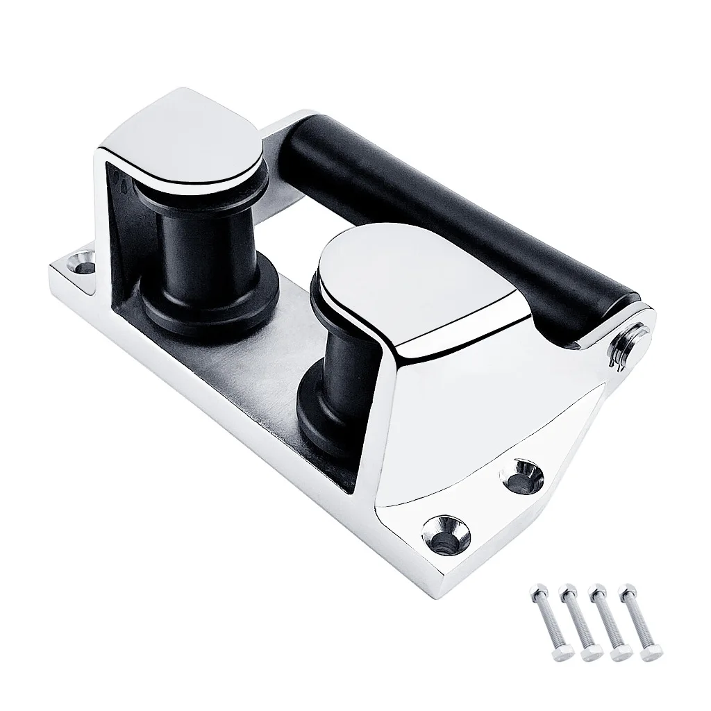 Stainless-Steel-316-Heavy-Duty-Boat-Bow-Fairlead-Roller-Chock-Wheel ...