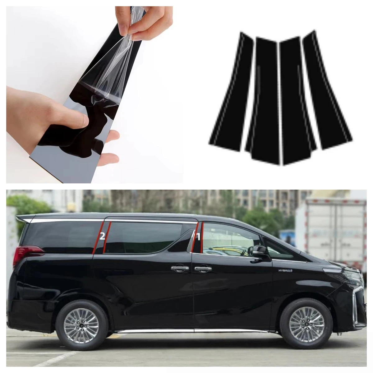 For Toyota Alphard Vellfire 20 30 series 2008-2023 4pcs Covers Center ...