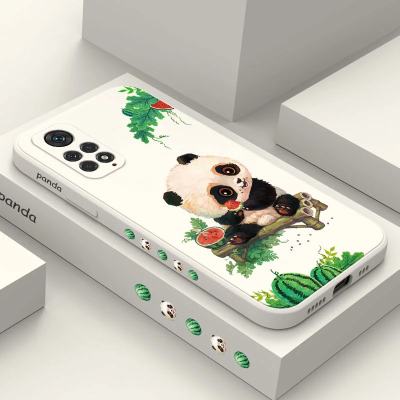 Watermelon-Panda-Phone-Case-For-Xiaomi-Redmi-Note-13-12-11-12S-11S-10 ...