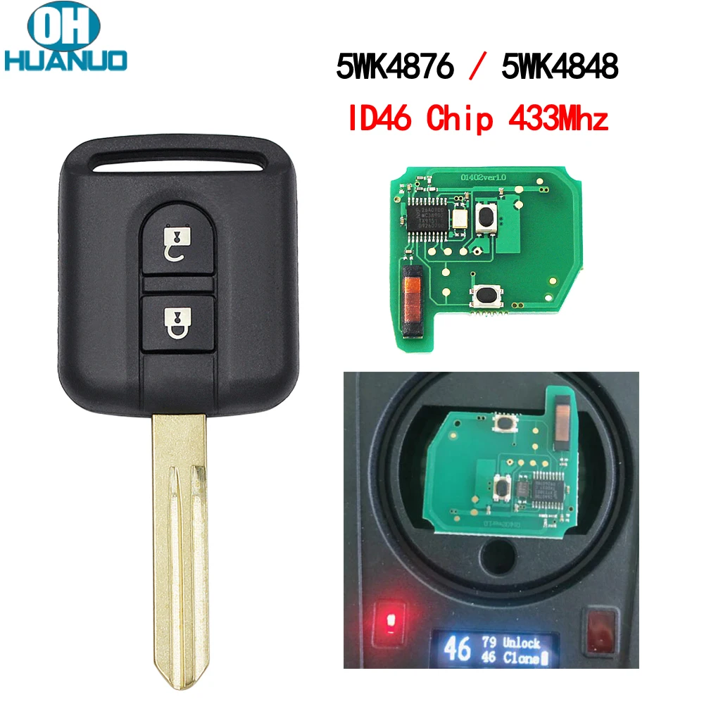OHHUANUO-5WK4876-818-Car-Key-For-Renault-Maxity-Nissan-Qashqai-Elgrand ...