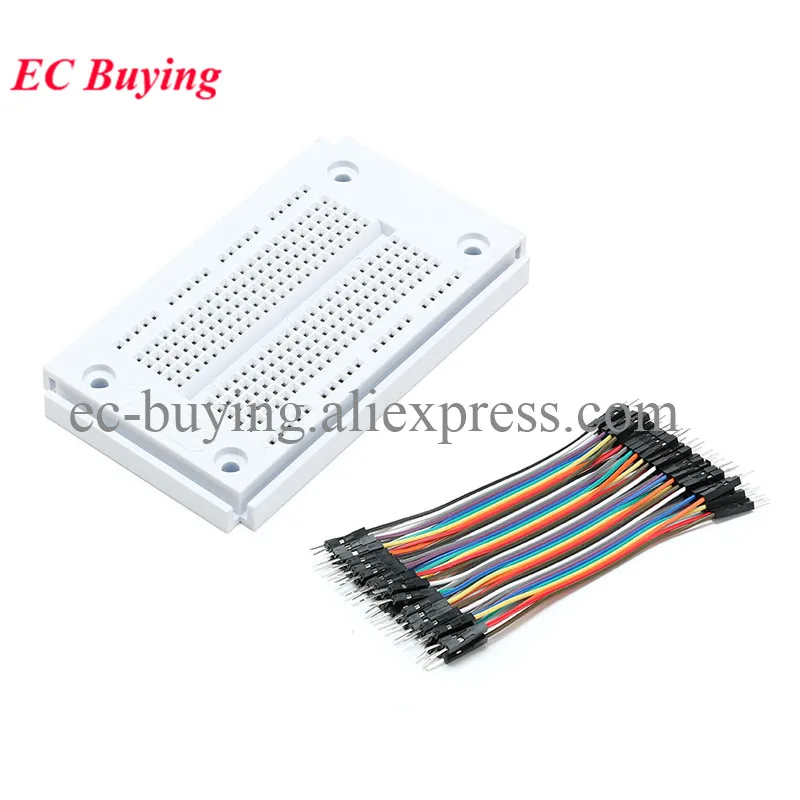 SYB-46-Breadboard-270-Point-Solderless-PCB-Experiment-Board-Test-Borad ...