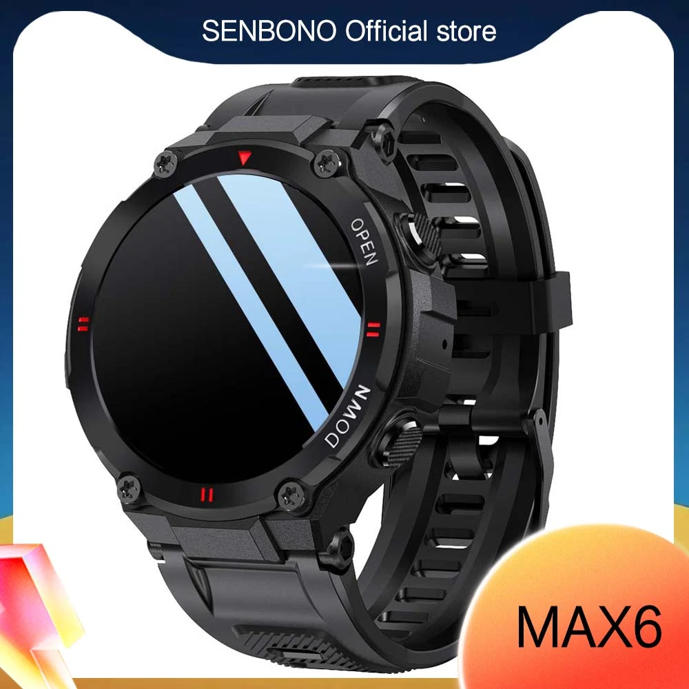 Senbono Smart Watch Men Sport Dial Call Max6 Fitness Tracker Blood ...
