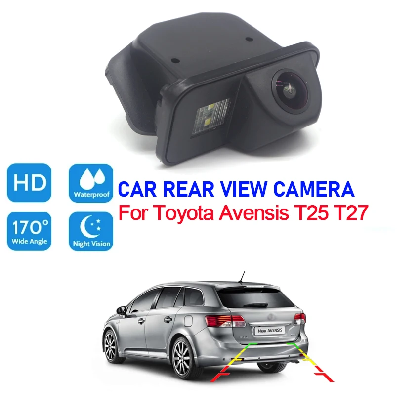 car-reversing-rear-view-camera-For-Toyota-Avensis-T25-T27-CCD-Full-HD ...