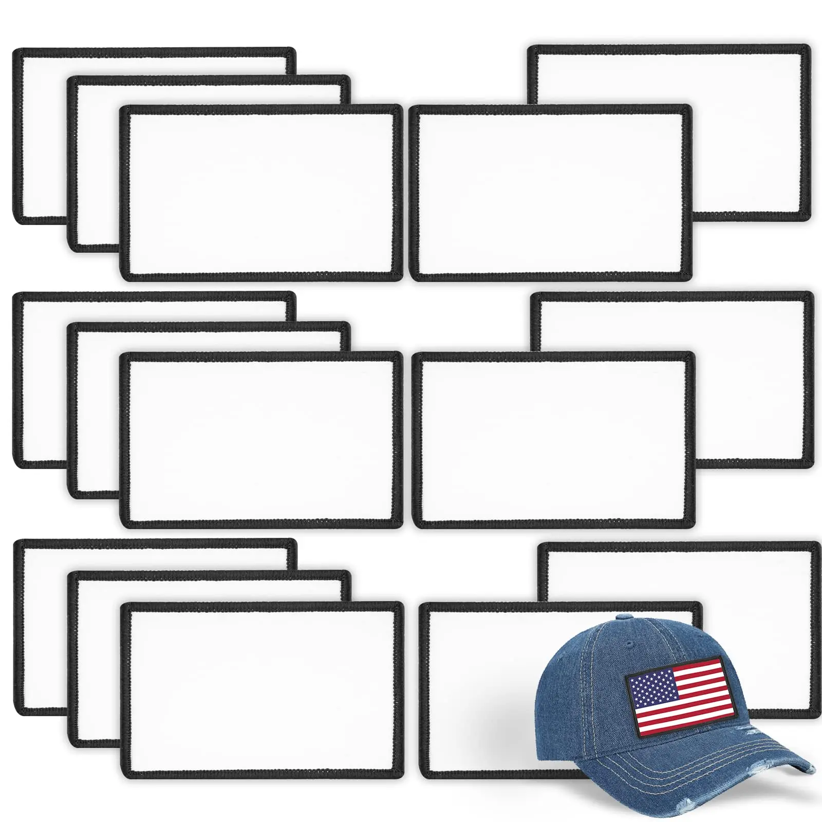 15-10Pcs-Sublimation-Patches-Iron-On-Blank-Patches-for-DIY-Crafts-Hats ...