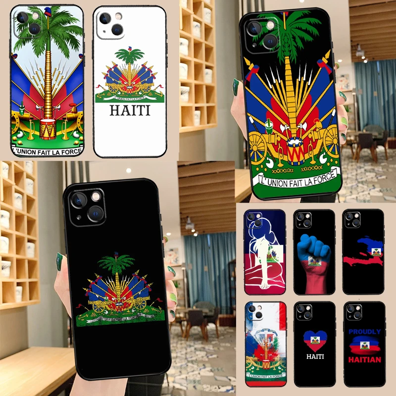 Haiti Haitian Flag Phone Case For iPhone 11 12 13 14 15 16 Pro Max mini ...