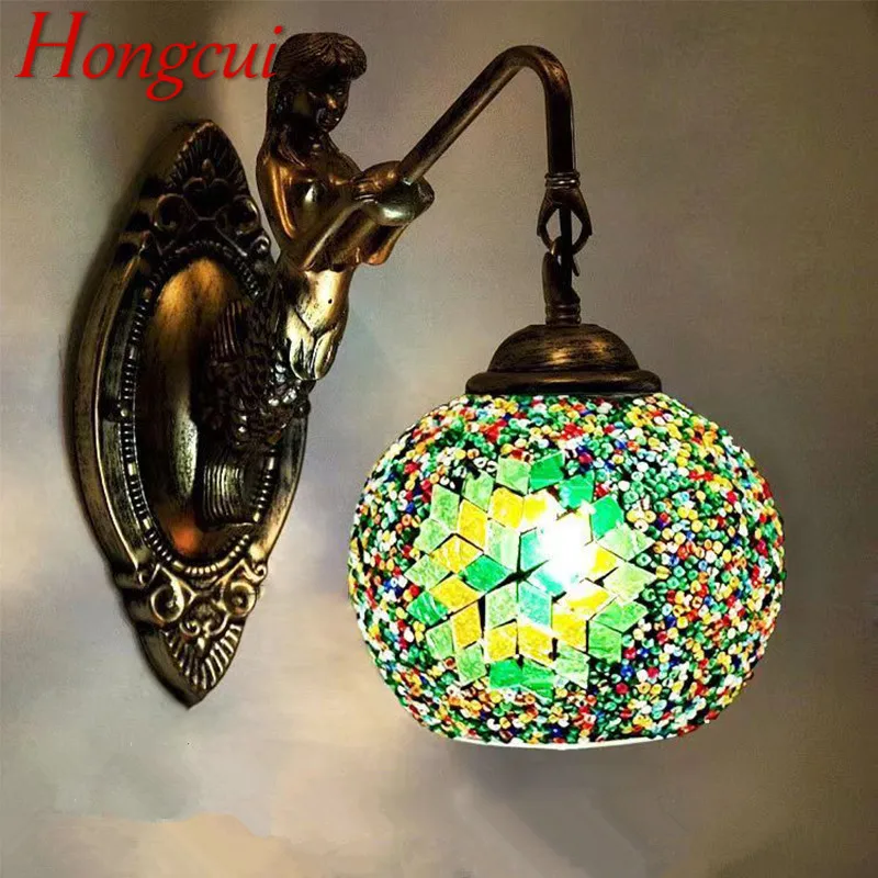 Hongcui-Contemporary-Mermaid-Wall-Lamp-Personalized-And-Creative-Living ...