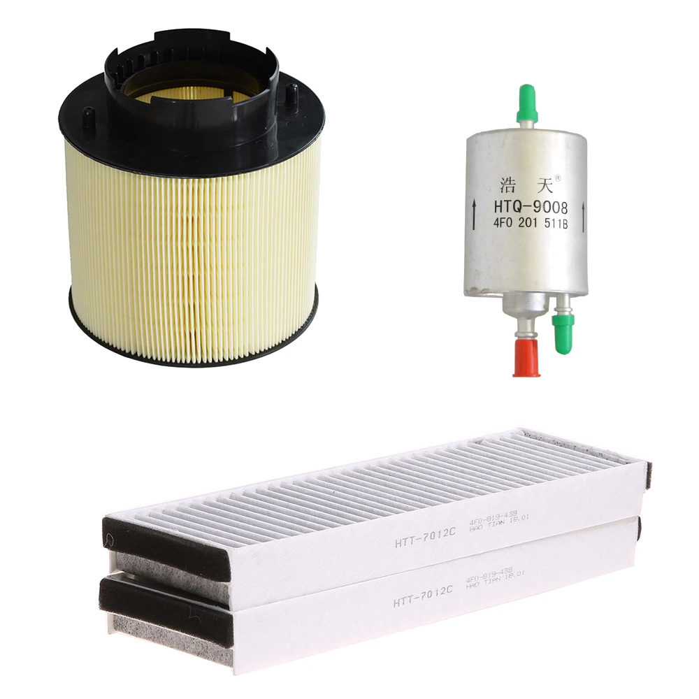 Cabin Air Filter Fuel Filter 3Pcs Set For AUDI A6 C6 4F2 4F5 2.4 3.0 ...