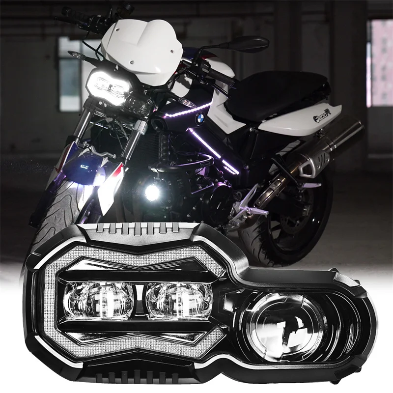 Motorcycle-LED-Lights-Headlights-E9-Mark-For-F800GS-F-800-GS-F650GS ...