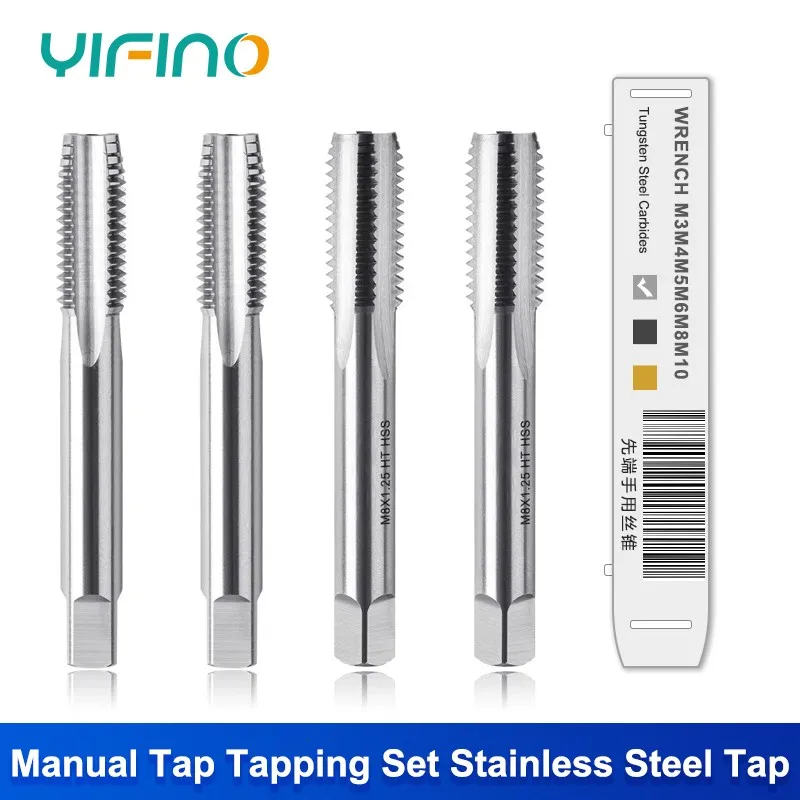 Manual-Tap-Tapping-Set-Stainless-Steel-Tapping-Bit-Thread-Manual ...
