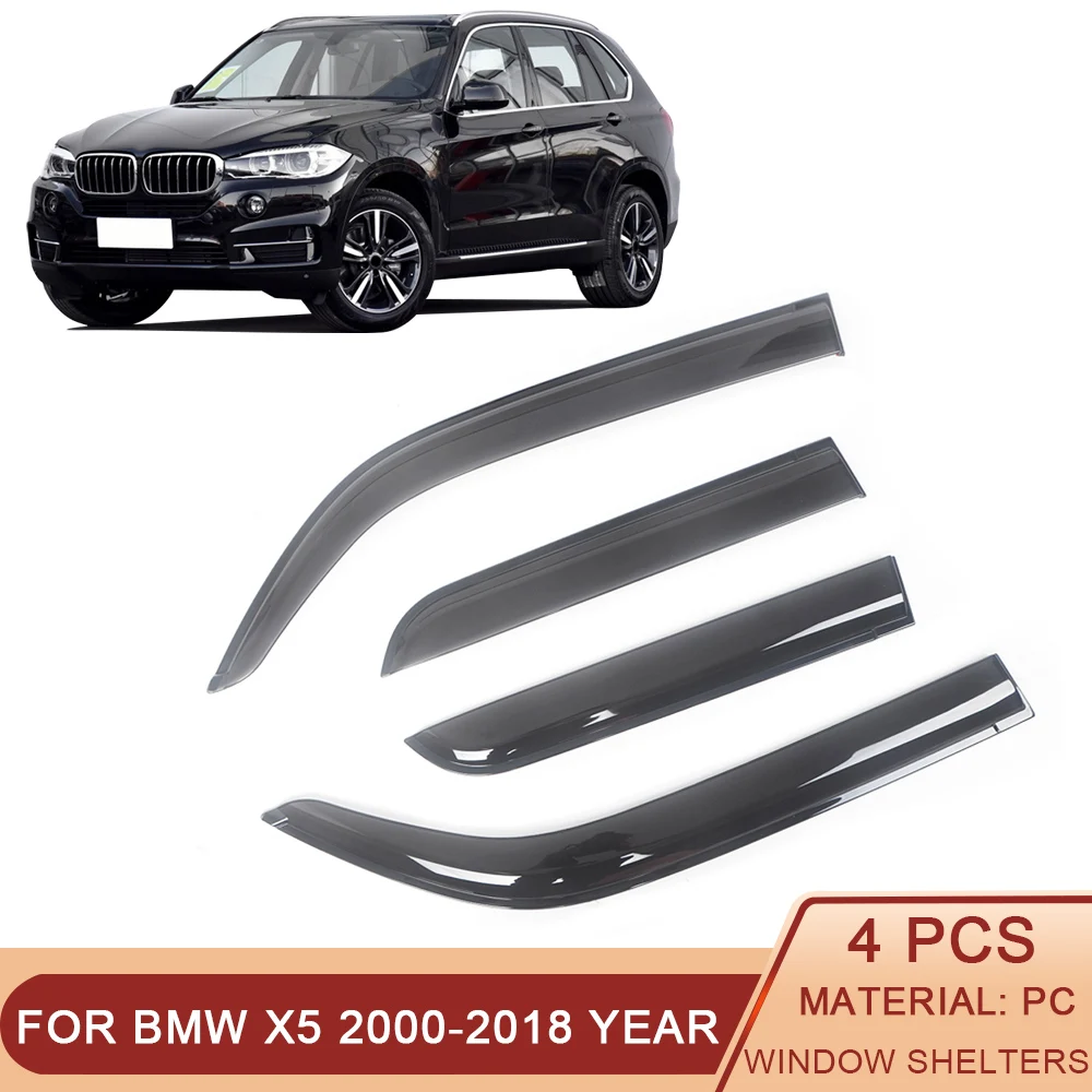For Bmw X5 F15 E53 E70 2000-2018 Auto Side Window Wind Deflectors ...