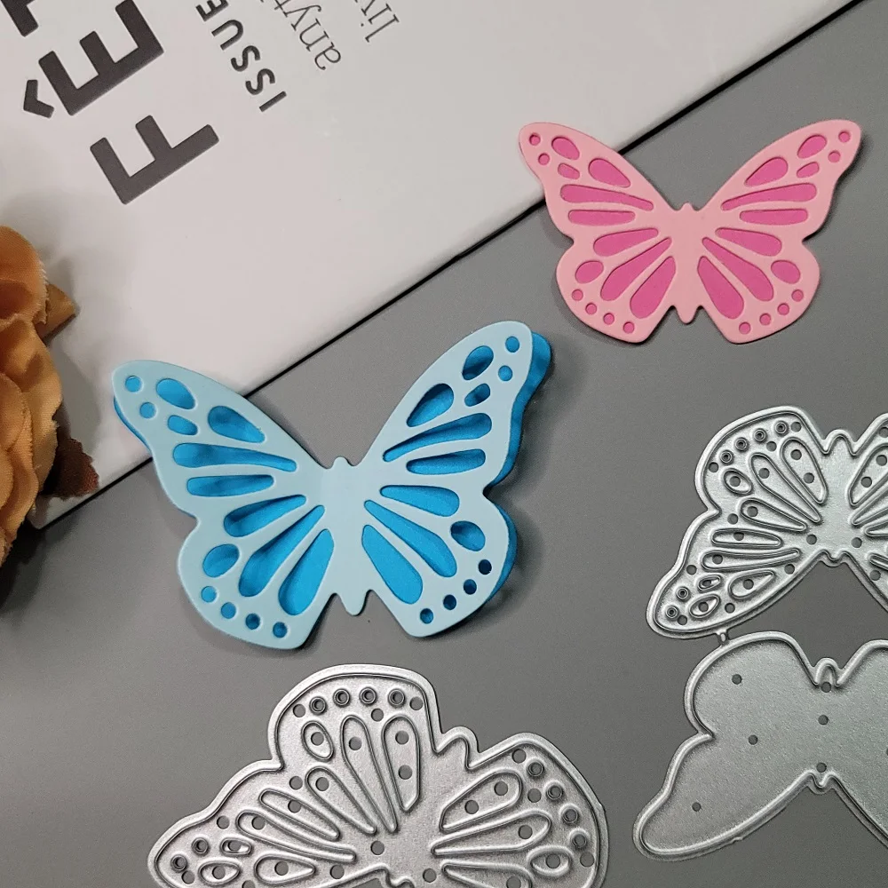 2 Sizes Butterfly Metal Cutting Dies Scrapbook Embossing Craft Insect ...