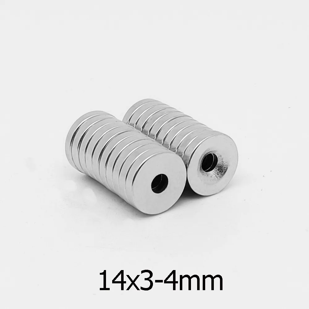 5PCS-14x3-4-mm-Small-Round-Strong-Powerful-Magnets-14X3-Hole-3mm-14x3 ...