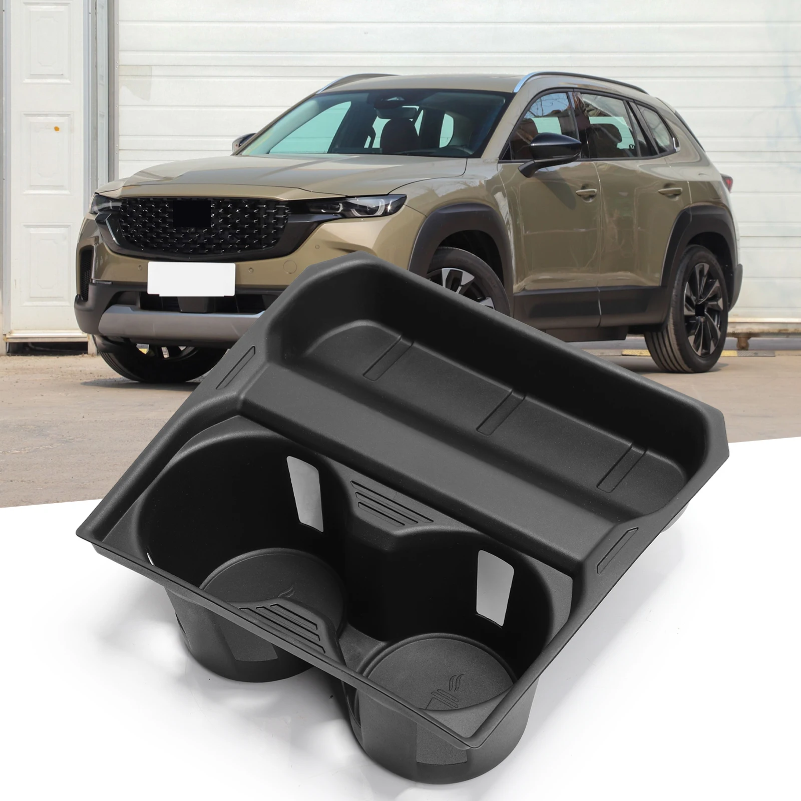 Anti-Slip-Shock-Absorbing-Cup-Holder-for-Mazda-CX-50-Central-Console ...