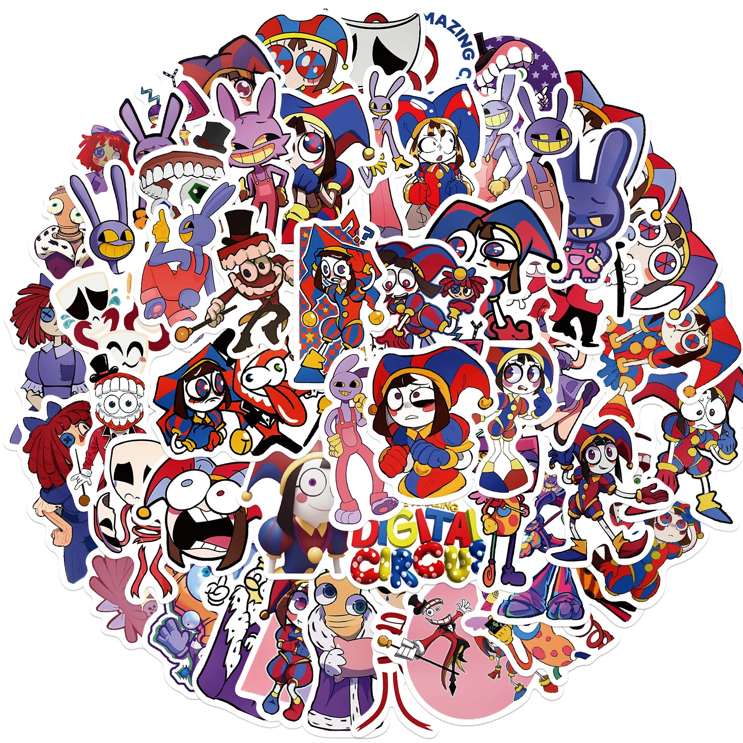 56PCS Amazing Digital Circus Stickers Game Stickers For Laptop Phone ...