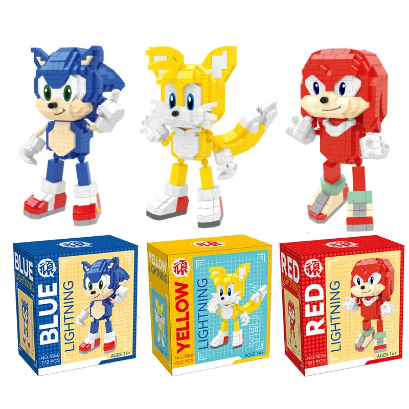 Sonic-Supersonic-Hedgehog-Mini-Building-Toy-para-crian-as-Cartoon-Anime ...