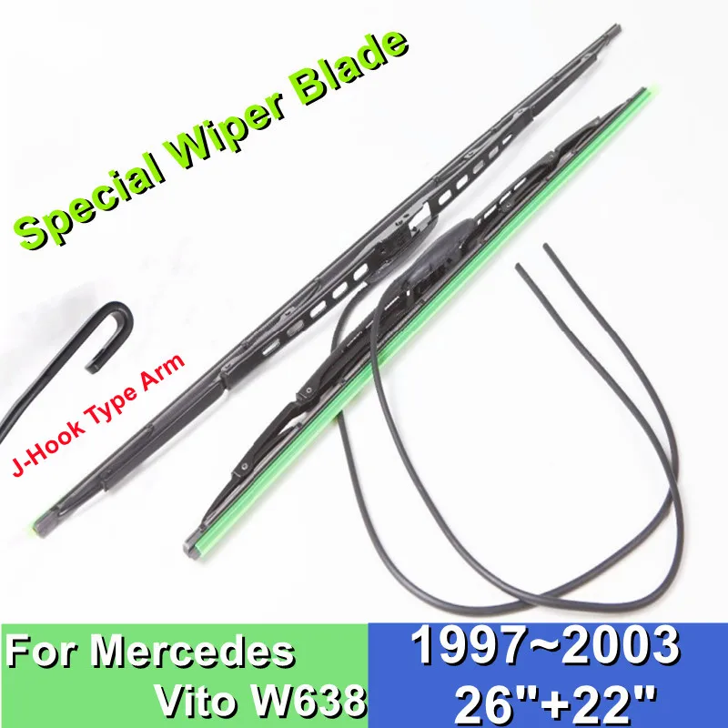 Wiper-Blade-For-Mercedes-Benz-Vito-W638-26-22-Car-Windshield-Windscreen ...