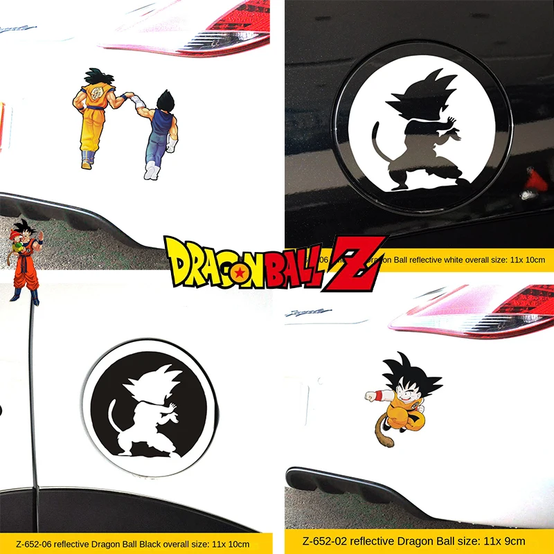 Pegatina-reflectante-de-Dragon-Ball-Goku-para-puerta-de-coche-calcoman ...