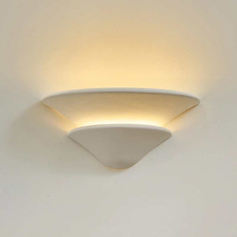 French Gypsum Sconce Lighting Lanp Master Bedroom Headboard Wabi Sabi ...
