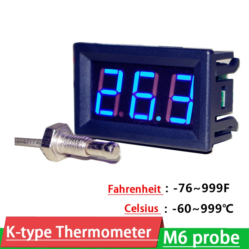 DYKB 60C ~ +999C K type thermocouple High Temperature Digital LED ...
