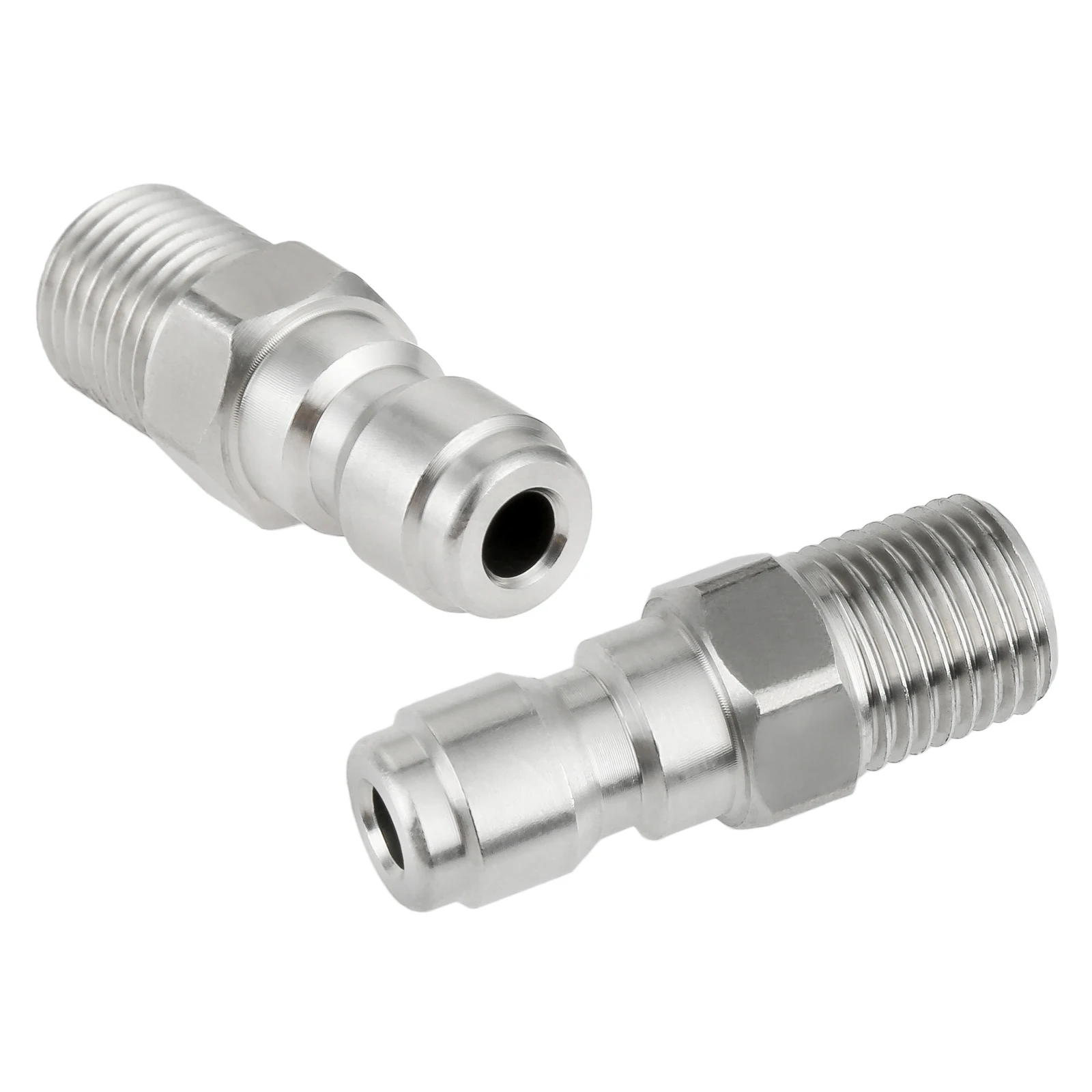 2pcs-1-4Inch-Quick-Connect-Fittings-to-1-4-Male-NPT-One-touch-Coupler ...