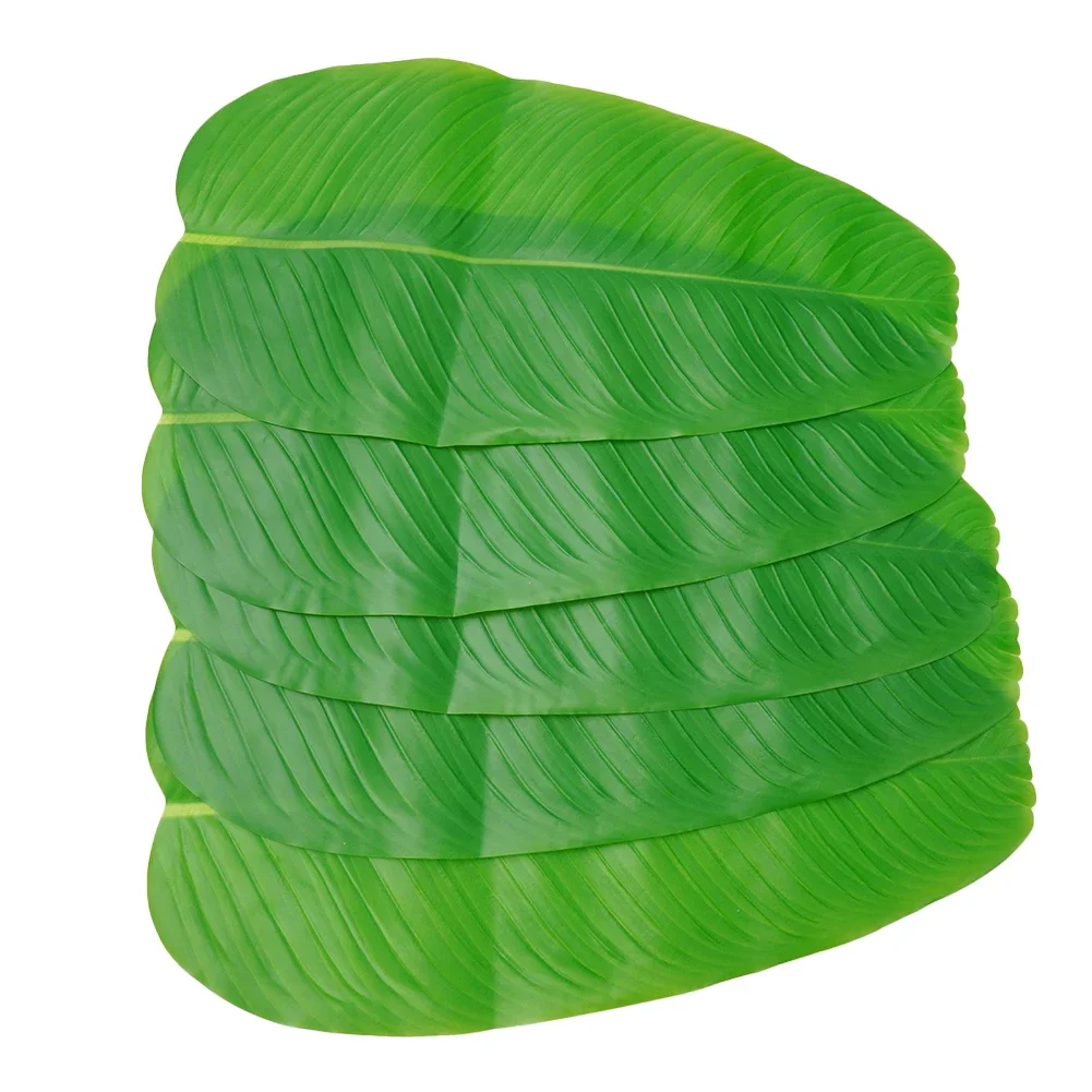 5PCS-Large-Artificial-Banana-Leaves-Faux-Artificial-Leaf-Lifelike ...