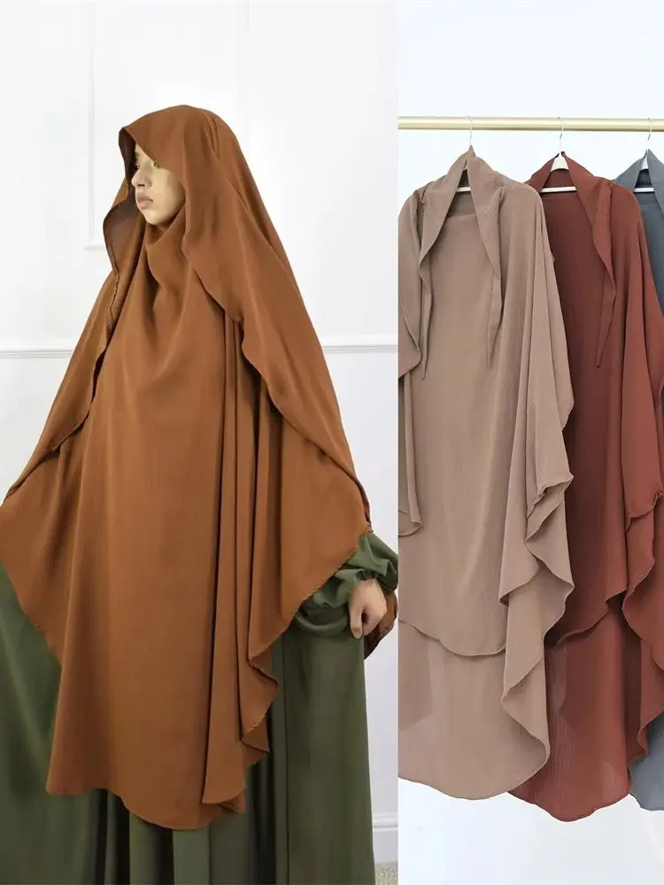 Ramadan-Solid-Khimar-Abaya-Dubai-Niqab-Turkey-Arabic-Muslim-Hijab-Islam ...