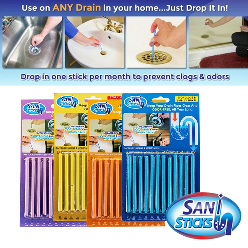 Drain Cleaner Sticks | Clogging Tools - Drain Cleaners Sticks Kitchen ...