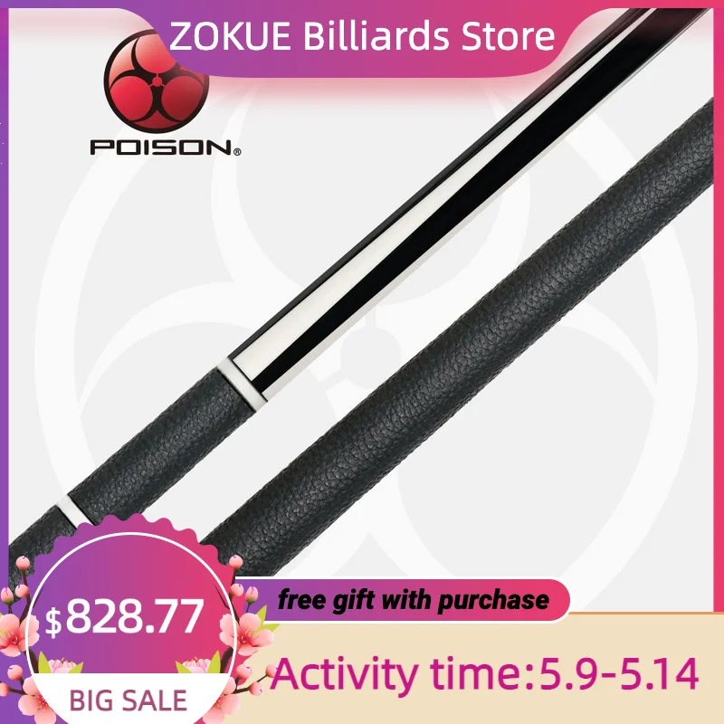 Official Poison Billiard Pool Cue C8 Technology Shaft 12.75mm Tip ...