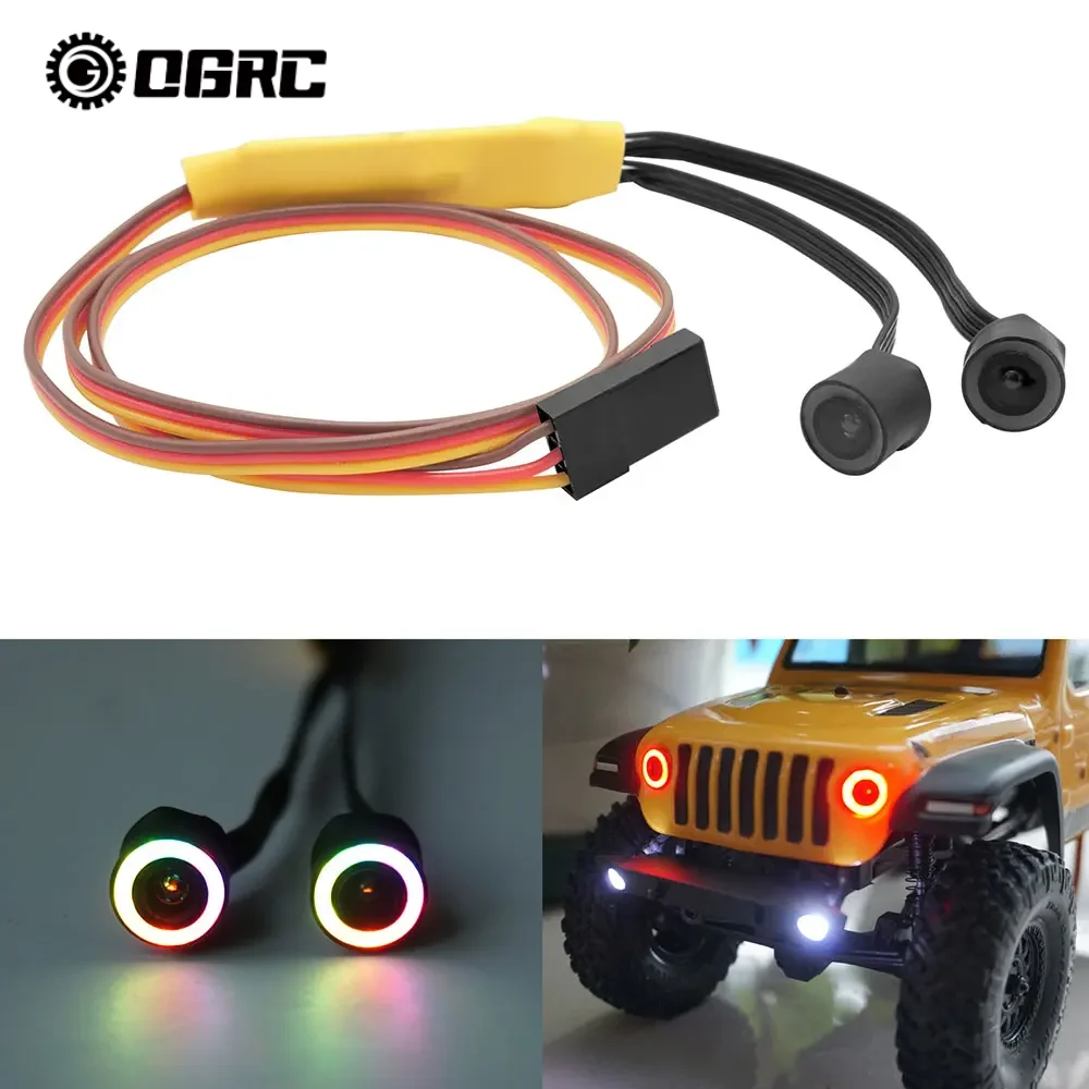 OGRC-Light-RC-Headlights-Angel-Eyes-12-Modes-1-24-RC-Light-for-Axial ...