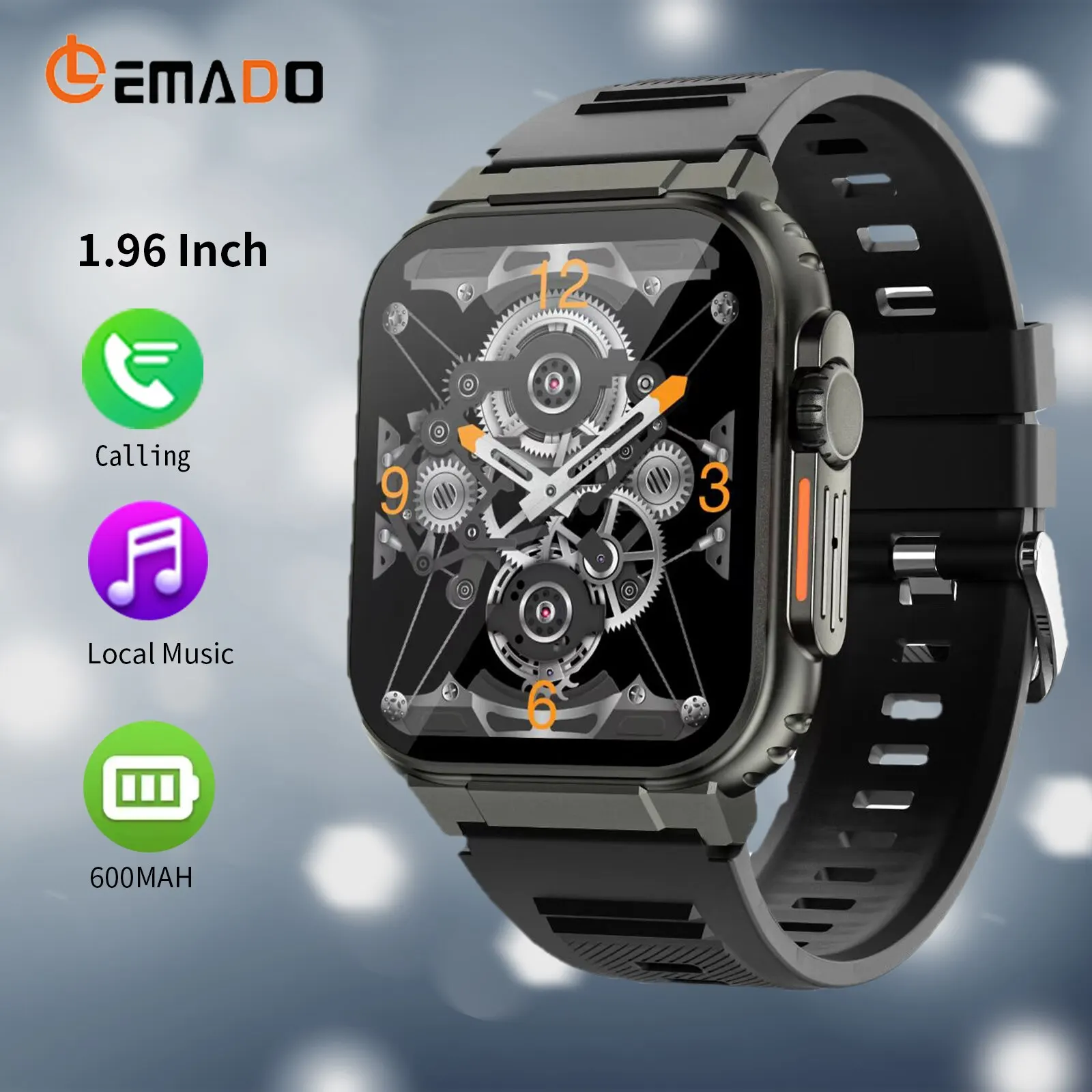 Bluetooth-Smart-Watch-para-Homens-e-Mulheres-Monitor-de-Freq-ncia-Card ...