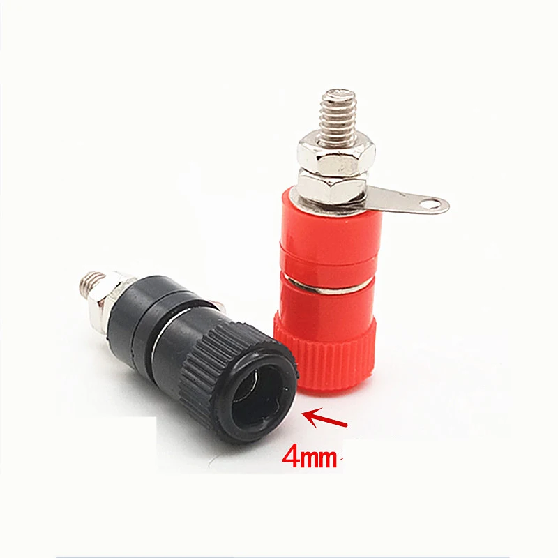 10Db Aljzat Csatlakozói Blokkok (5Db Fekete + 5Db Piros) Js-910B Js-919 4Mm-Es Erősítő ...