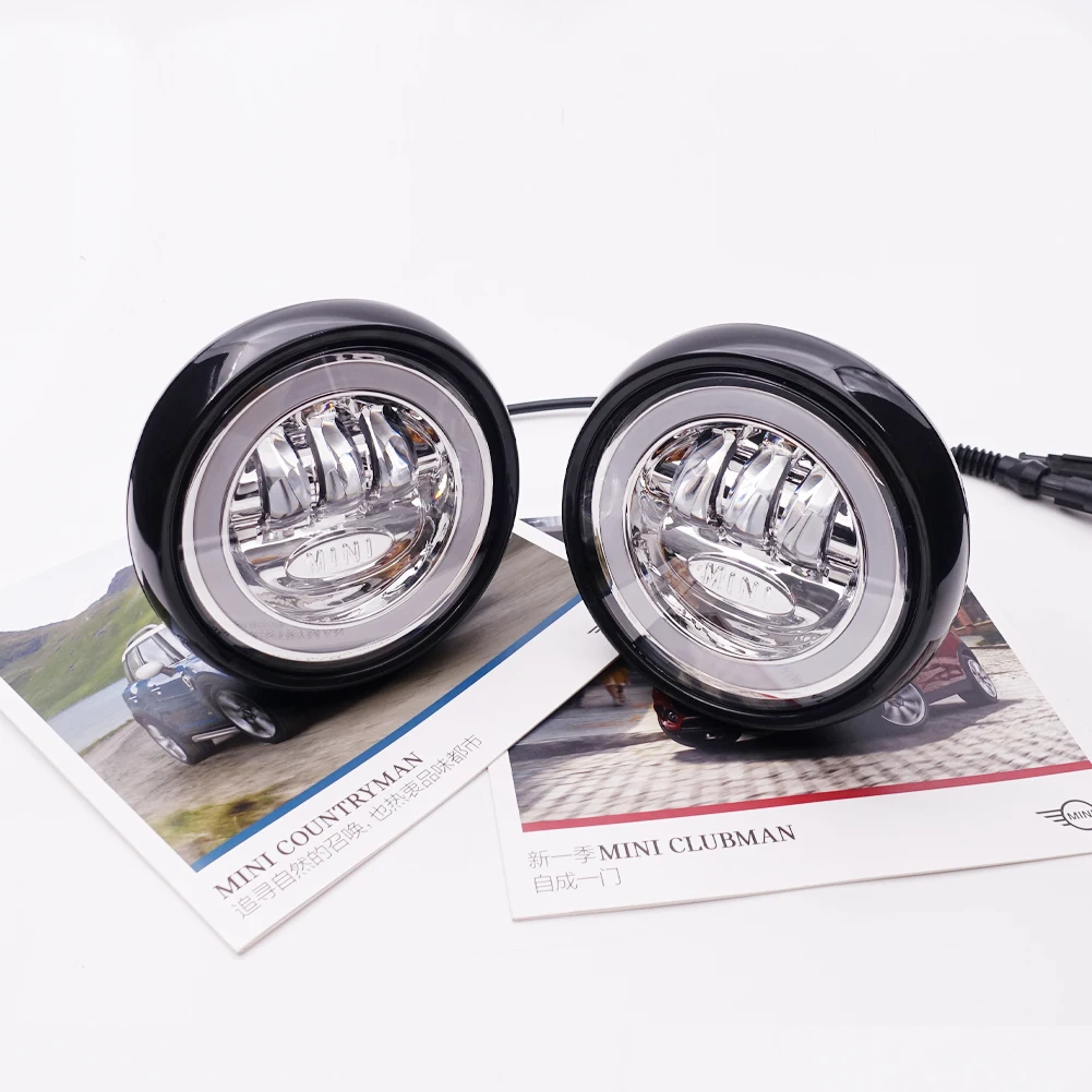 Angel-Eyes-BLACK-LED-Rally-Driving-Lights-For-MINI-Cooper-LED-Front ...